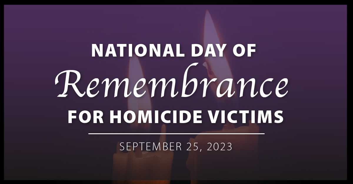 National Day of Remembrance for Homicide Victims - Tennessee District ...